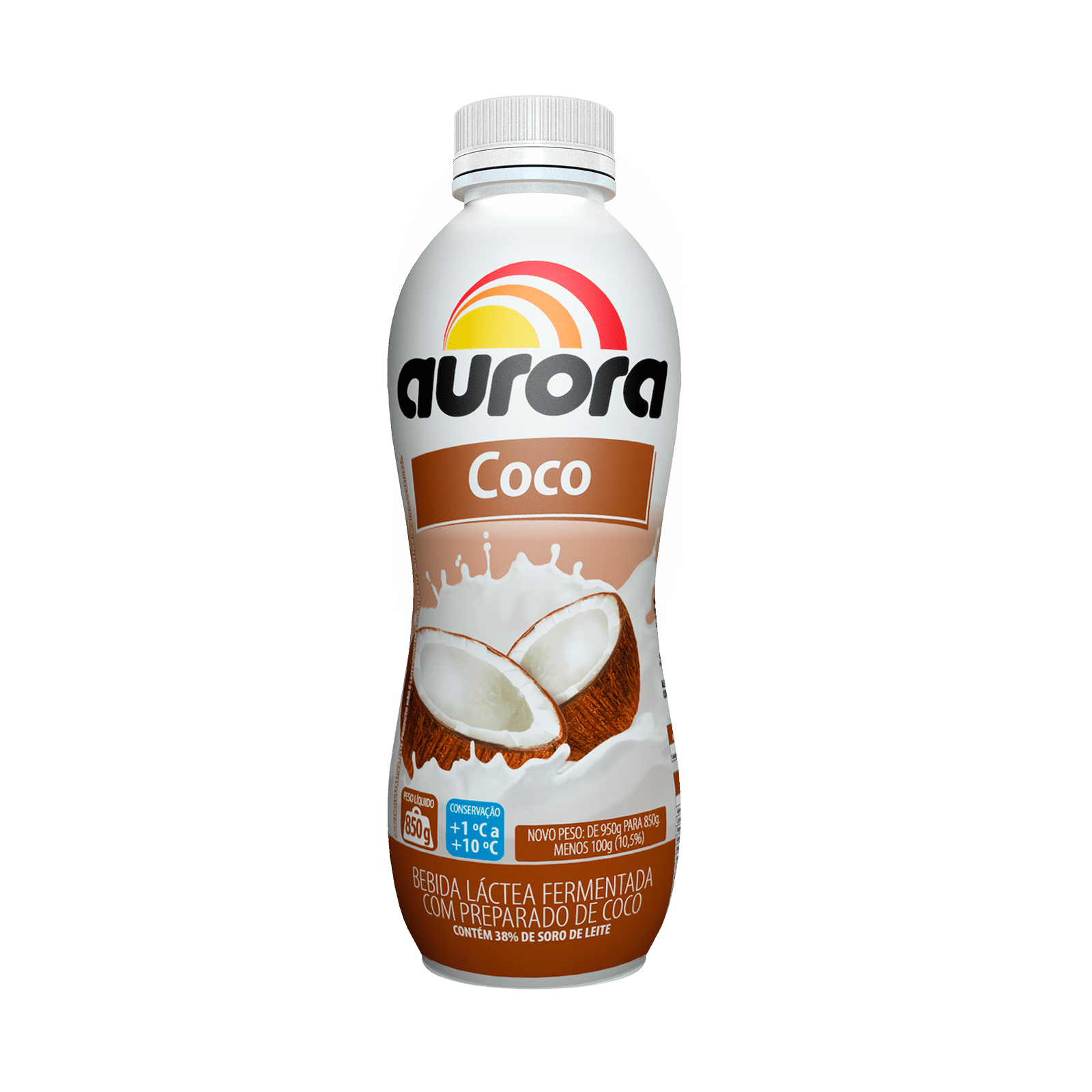 Bebida láctea coco Aurora 850 g | Aurora, a gente faz com gosto tudo que você gosta.
