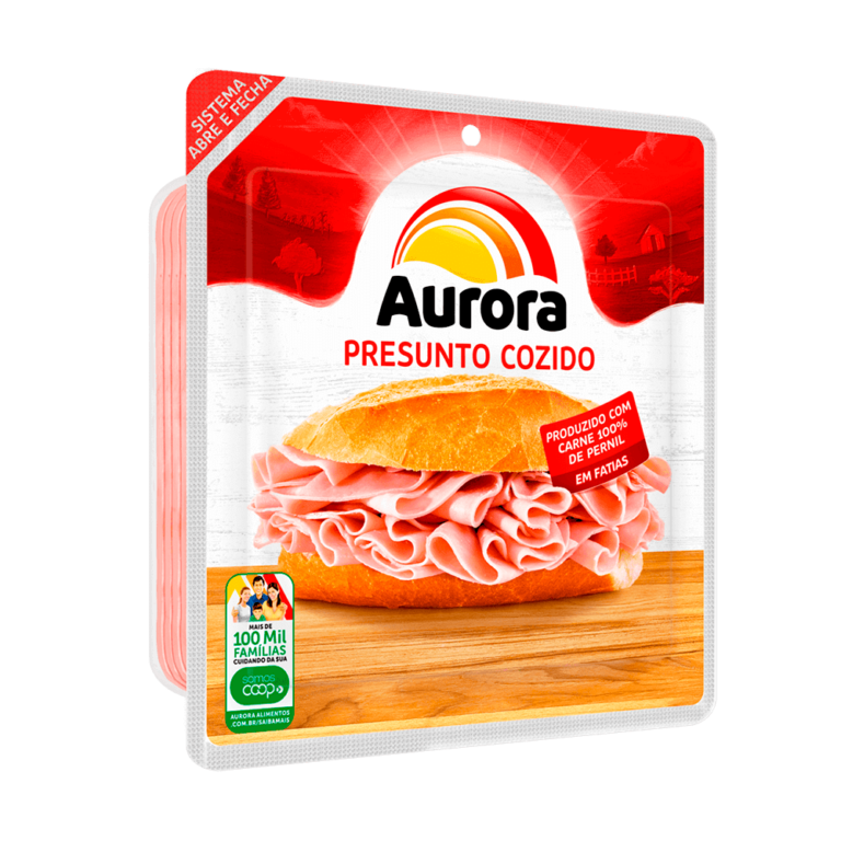 Presunto Cozido Fatiado Aurora 180g | Aurora, a gente faz com gosto ...